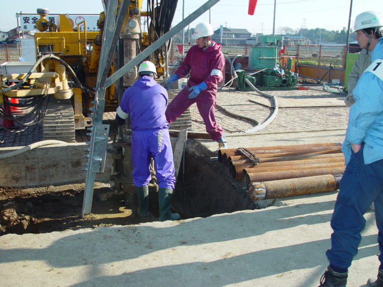 Small diameter steel pipe pile micro pile method